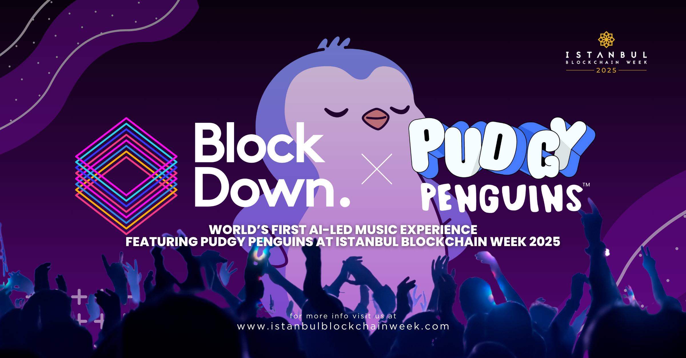 BlockDown Festival launches world’s first AI-led music experience, featuring Pudgy Penguins, at ...